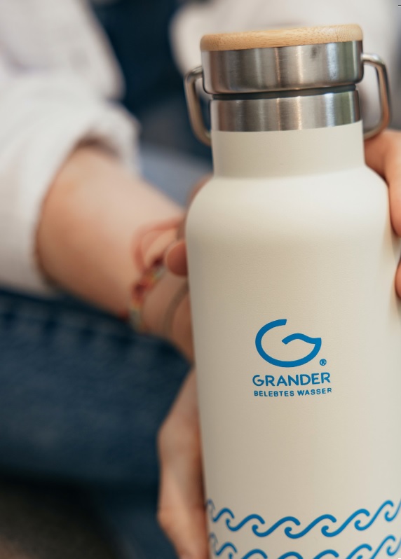 GRANDER® Water Revitalising Flask – Stainless Steel Thermos Bottle ...
